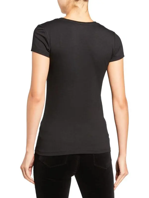 L & Apos;AGENCE L'agence Ressi Short-sleeve Tee - Black
