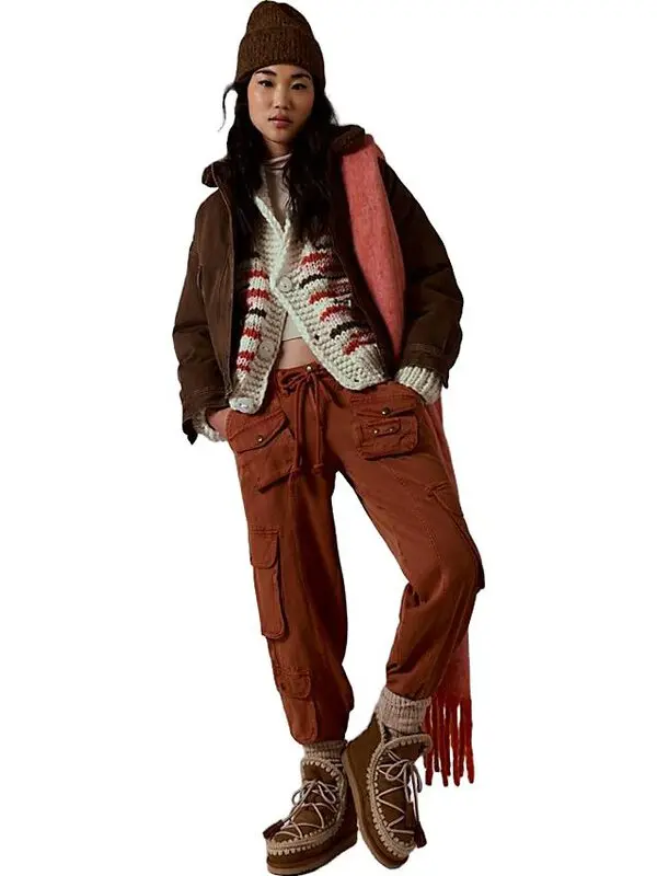 Free People Pull-on Cargo Pants - Cinnabae