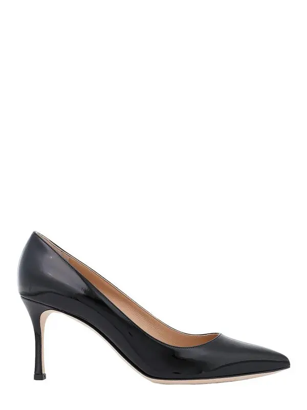 SERGIO ROSSI Godiva Patent Leather Pumps - Black