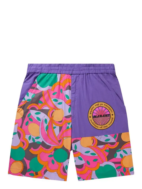 MARANT Laverno Printed Cotton Shorts - Multi