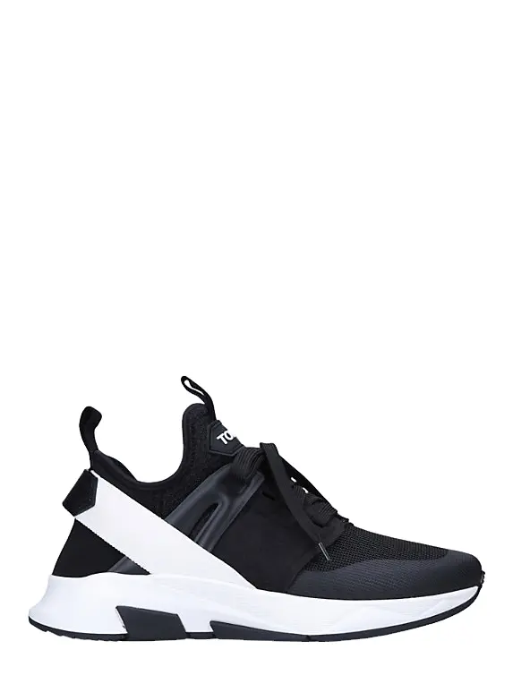 TOM FORD Jago Logo-patch Low-top Trainers - Blk/white
