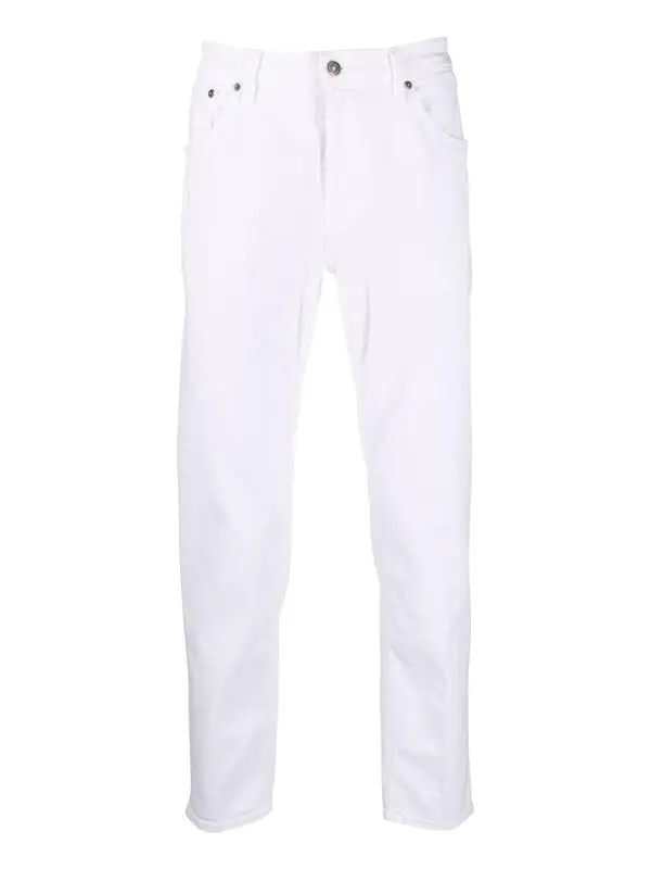 DONDUP Mid-rise Slim-fit Jeans - White