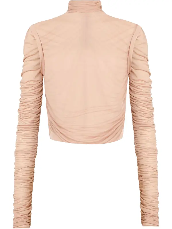 Dolce & Gabbana Long-sleeve Draped Top - Neutrals