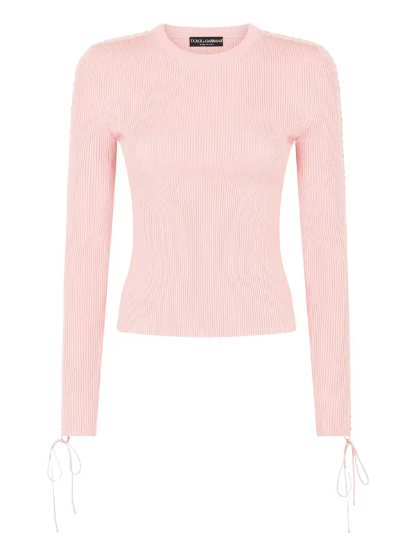Dolce & Gabbana Ribbed Jumper - Pink