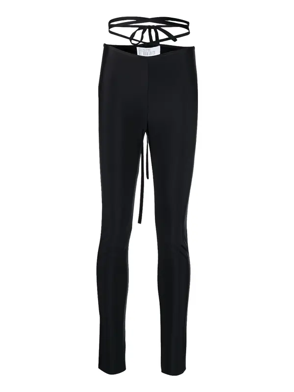 Giuseppe Di Morabito Crossover-strap High-waisted Leggings - Black
