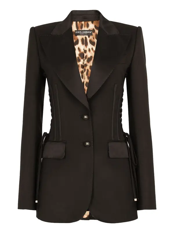 Dolce & Gabbana Gabardine Single-breasted Blazer - Black