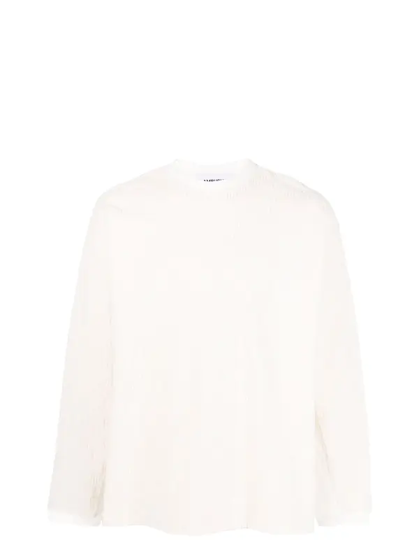 AMBUSH Monogram Towelling-finish Sweatshirt - Neutrals