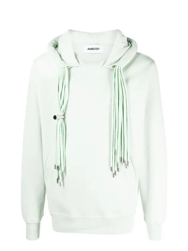 AMBUSH Multicord Logo-print Hoodie - Green