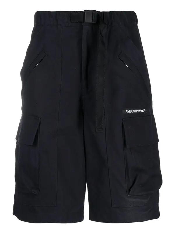 AMBUSH Wksp Belted Cargo Shorts - Black