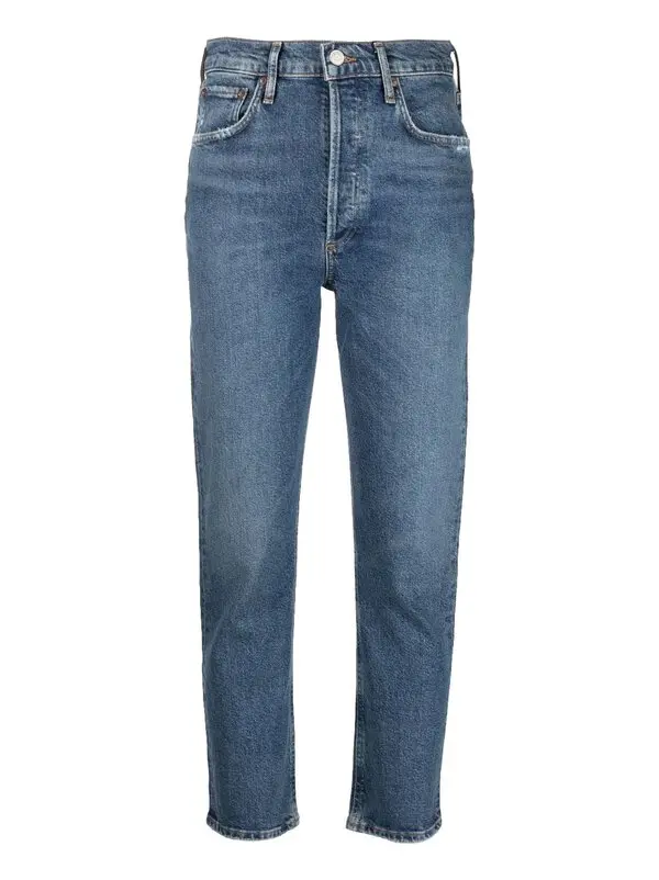 AGOLDE Cropped Denim Jeans - Blue