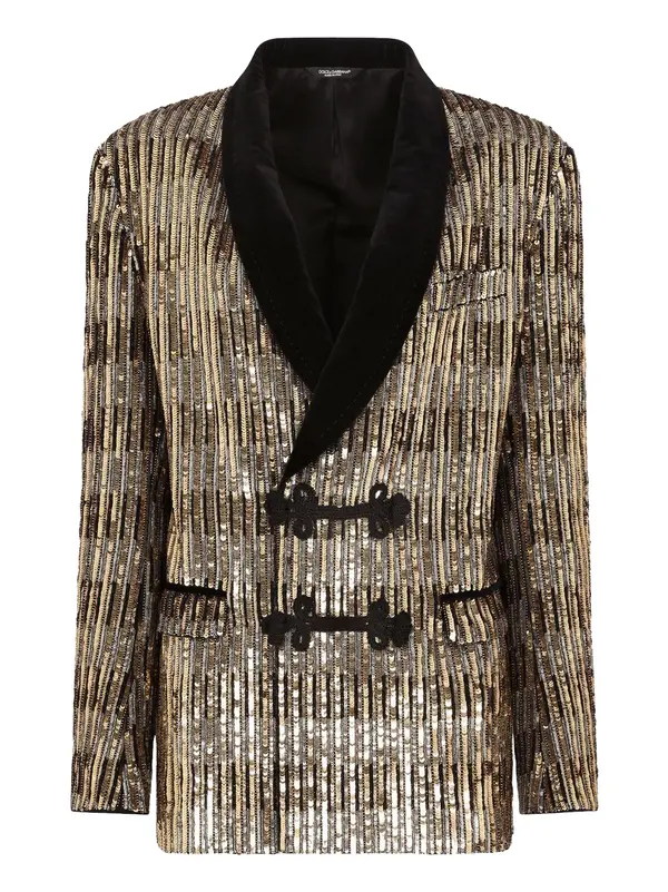 Dolce & Gabbana Sequin-embellished Jacket - Neutrals