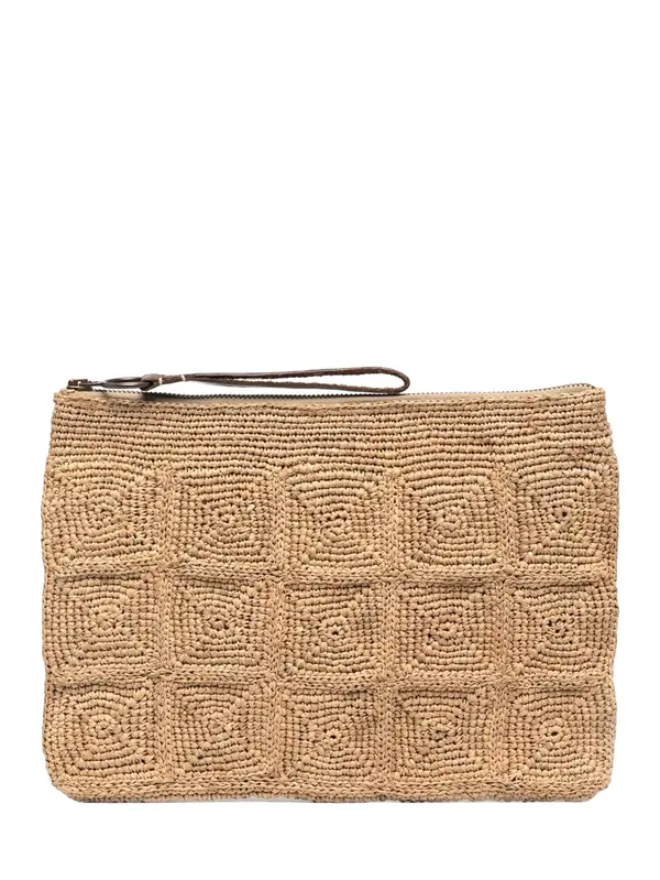 IBELIV Tanala Woven Clutch - Neutrals