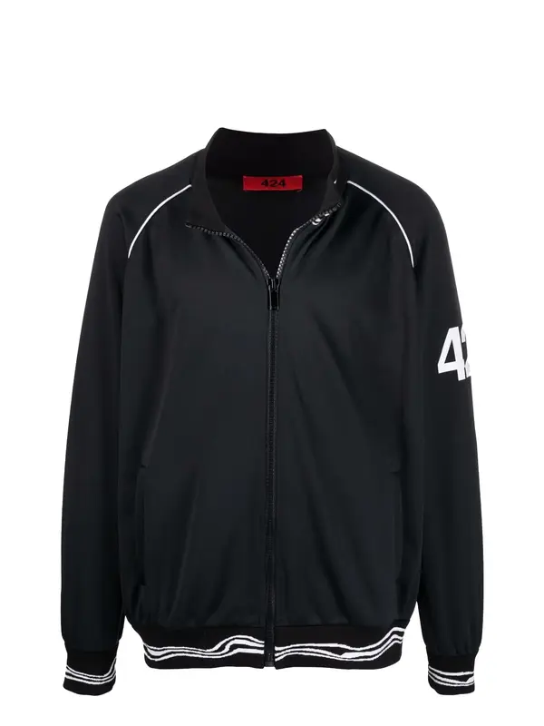 424 Zipped Track Jacket - Black
