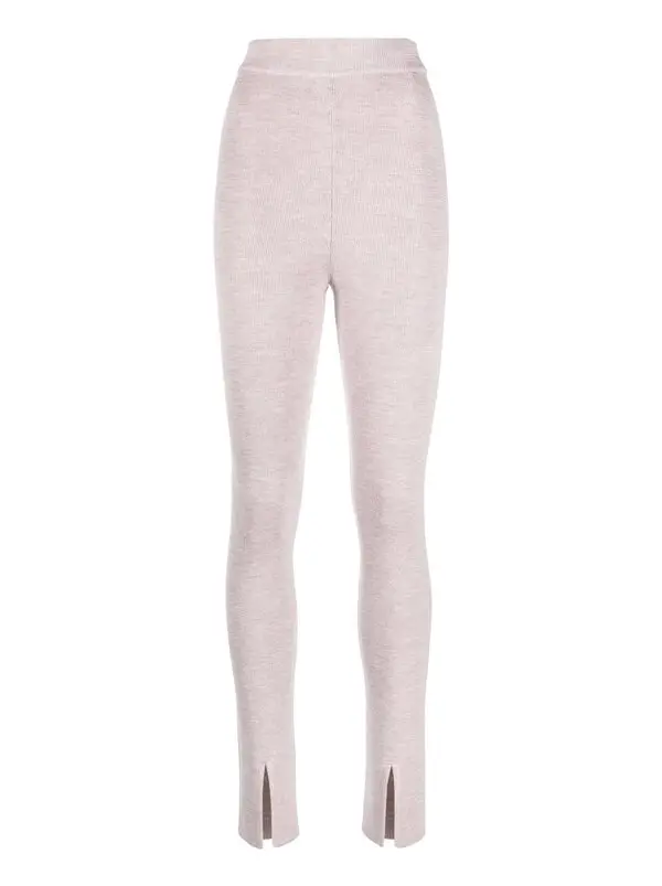 Magda Butrym Knitted Flared Leggings - Neutrals