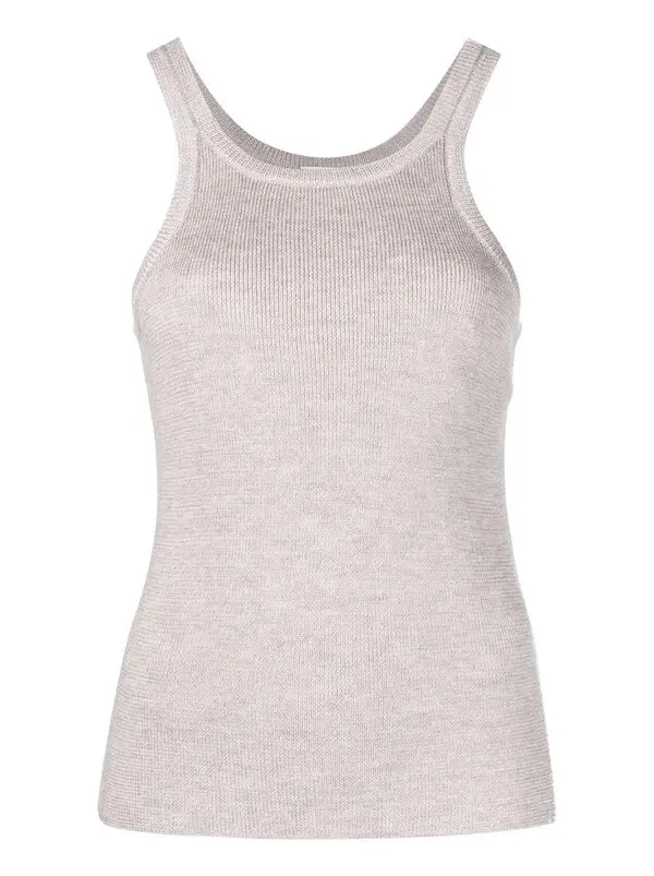 Magda Butrym Slim-fit Knit Tank Top - Neutrals