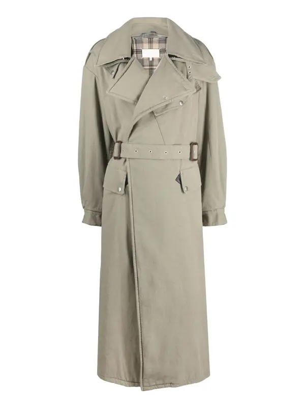 MAISON MARGIELA Deconstructed Trench Coat - Green