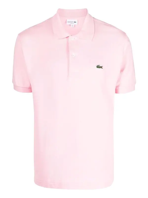 Lacoste Logo-patch Cotton Polo Shirt - Pink