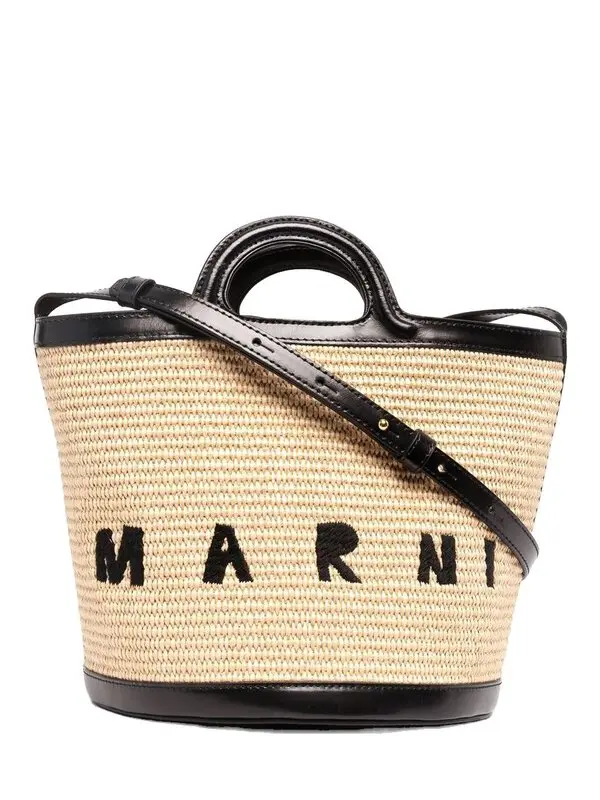 Marni Tropicalia Small Bucket Bag - Neutrals