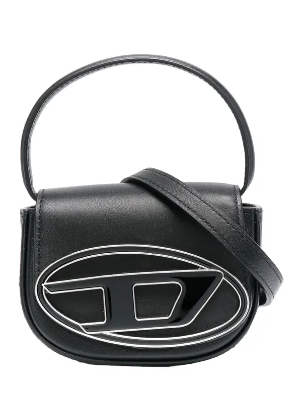 DIESEL 1dr Xs Leather Crossbody Bag - Black