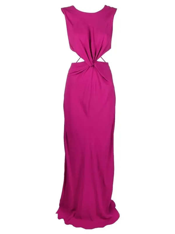 Alberta Ferretti Cut-out Gown - Pink