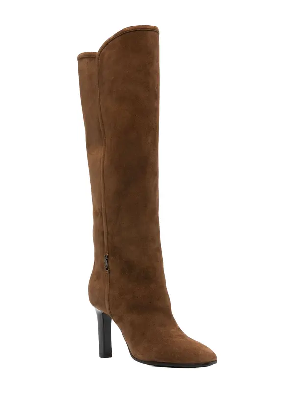 Saint Laurent 90mm Jane Boots - Brown