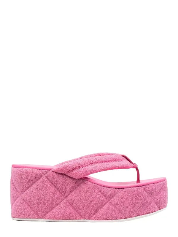 LE SILLA Open-toe Wedge Sandals - Pink