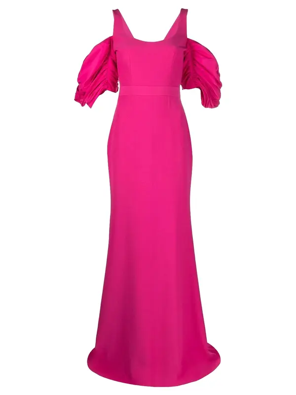 Alexander McQueen Off-shoulder Long Gown - Pink