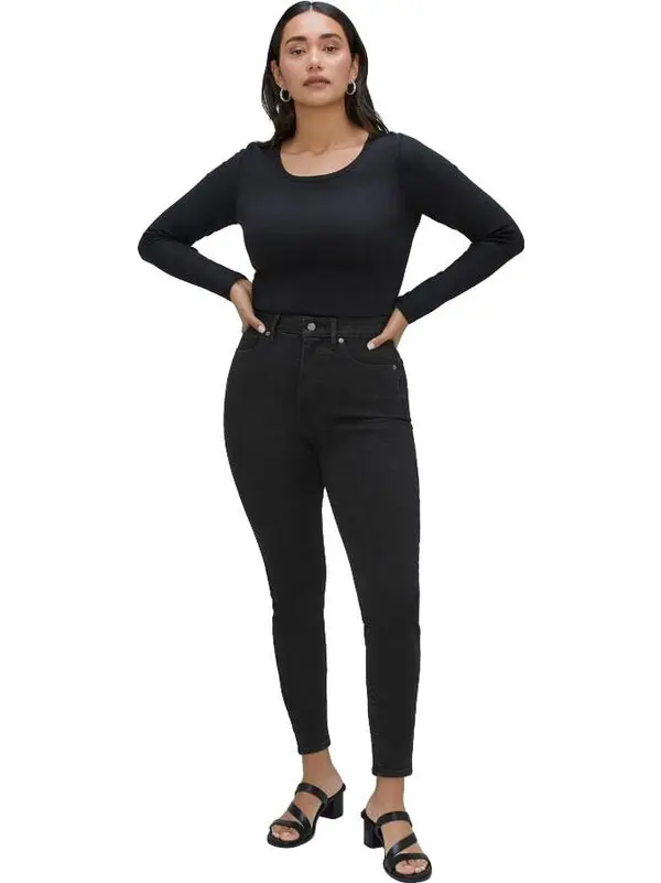 Everlane Way-high® Hourglass Skinny Jean .75" Inseam - Ash
