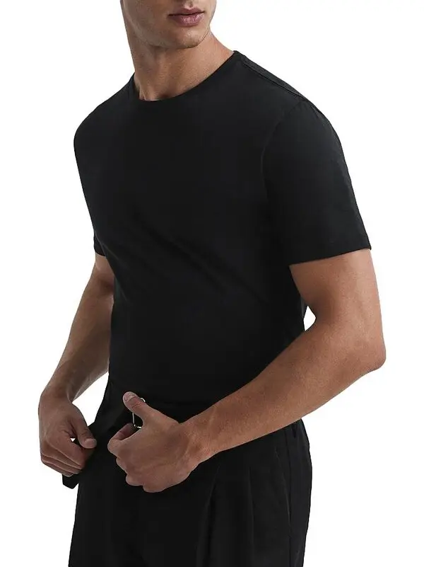 REISS Bless Crewneck Tee - Black