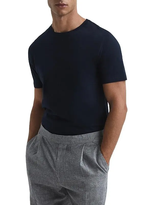 REISS Bless Crewneck Tee - Navy