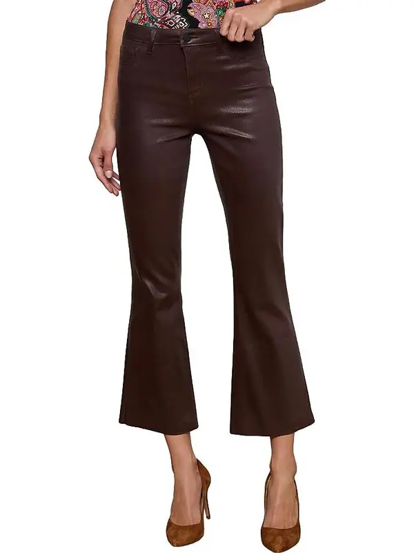 L'Agence Kendra High-rise Flared Jeans - Chocolate Coated