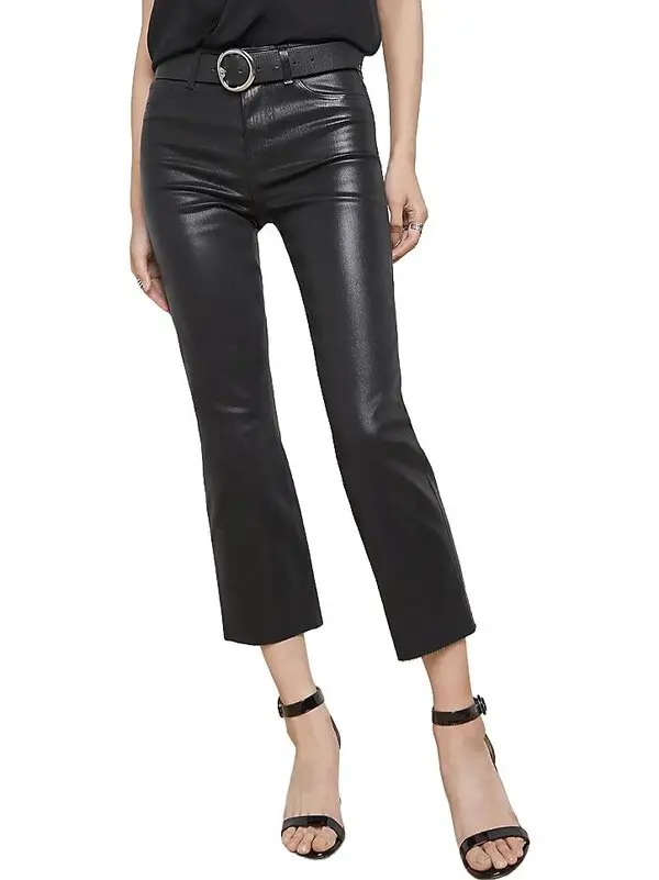 L'Agence Kendra High-rise Cropped Flare Jeans - Driftwood