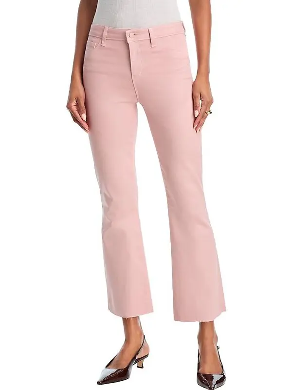 L'Agence Kendra High-rise Flared Jeans - Pale Rose
