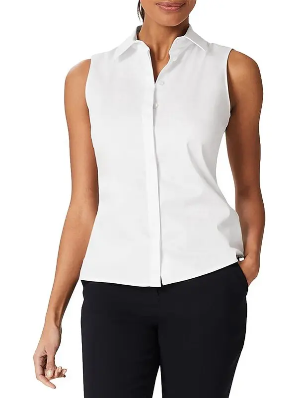 HOBBS LONDON Vic Sleeveless Shirt - White