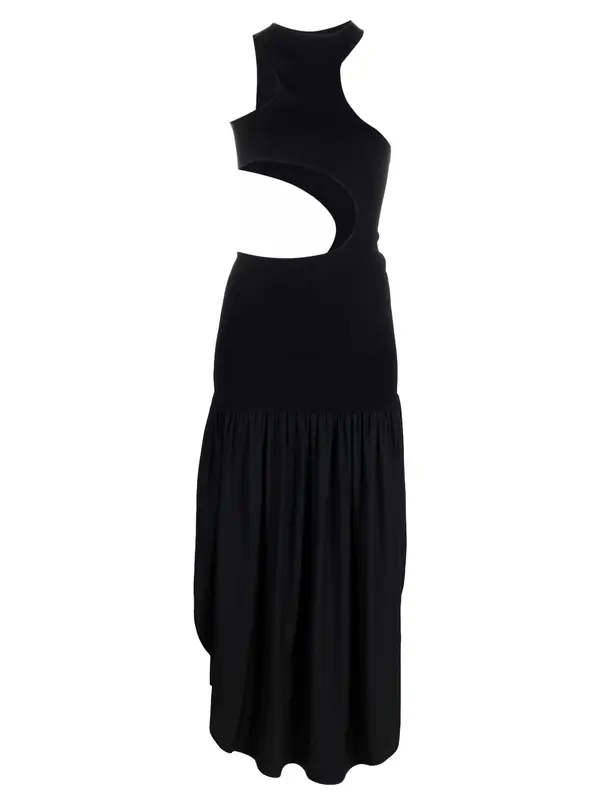 Stella McCartney Cut-out Asymmetric Dress - Black