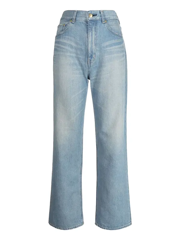 TU ES MON TRESOR The Lapis Lazuli Straight-leg Jeans - Blue
