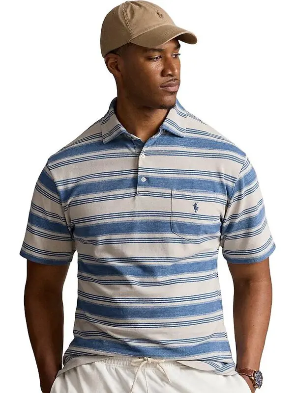 Ralph Lauren Striped Mesh Polo Shirt - Patina Stripe