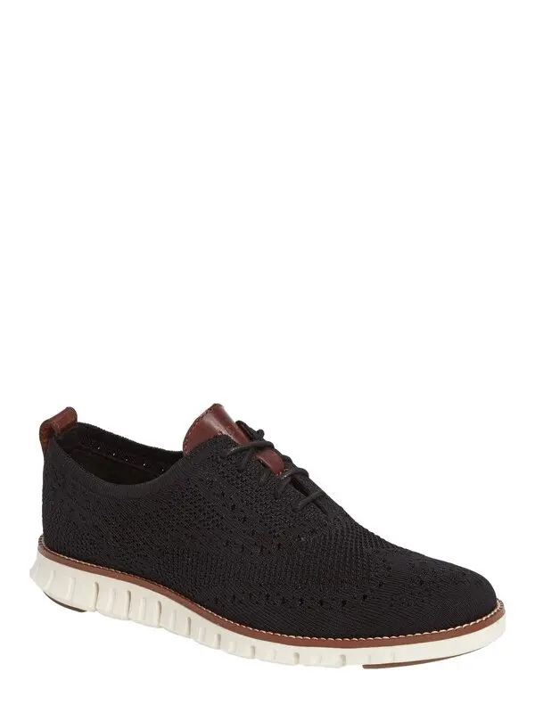 Cole Haan Zerogrand Stitchlite Wing Oxford - Black/ivory