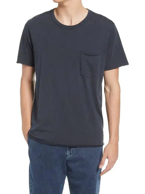 Rag & Bone Miles Organic Cotton Pocket T-shirt - Dark Grey