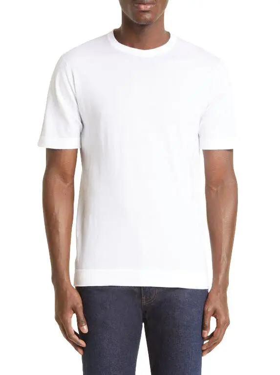 John Smedley Lorca Crewneck T-shirt - White