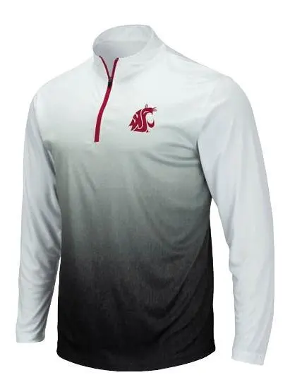COLOSSEUM Washington State Cougars Quarter-zip Jacket - Gray