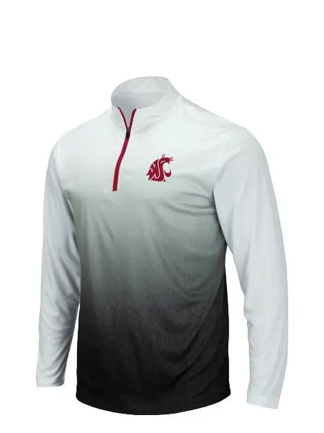 COLOSSEUM Washington State Cougars Quarter-zip Jacket - Gray
