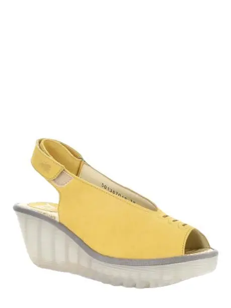 Fly London Yeay Peep Toe Sandal - Bumblebee