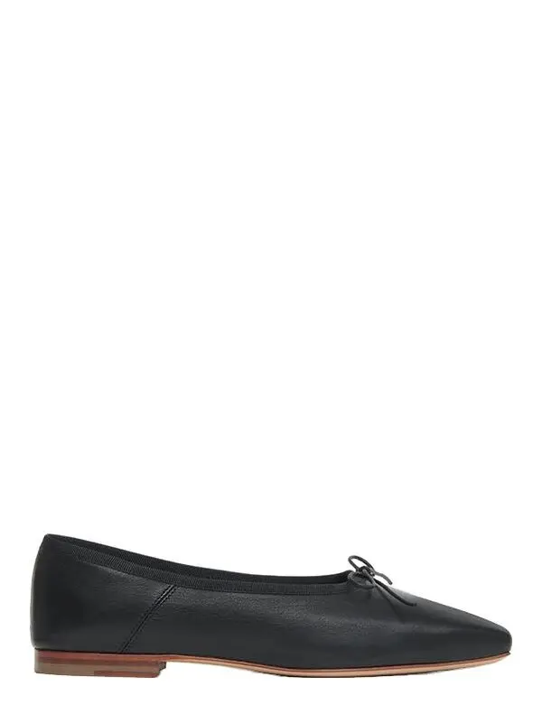 MANSUR GAVRIEL Square Toe Ballerina - Black