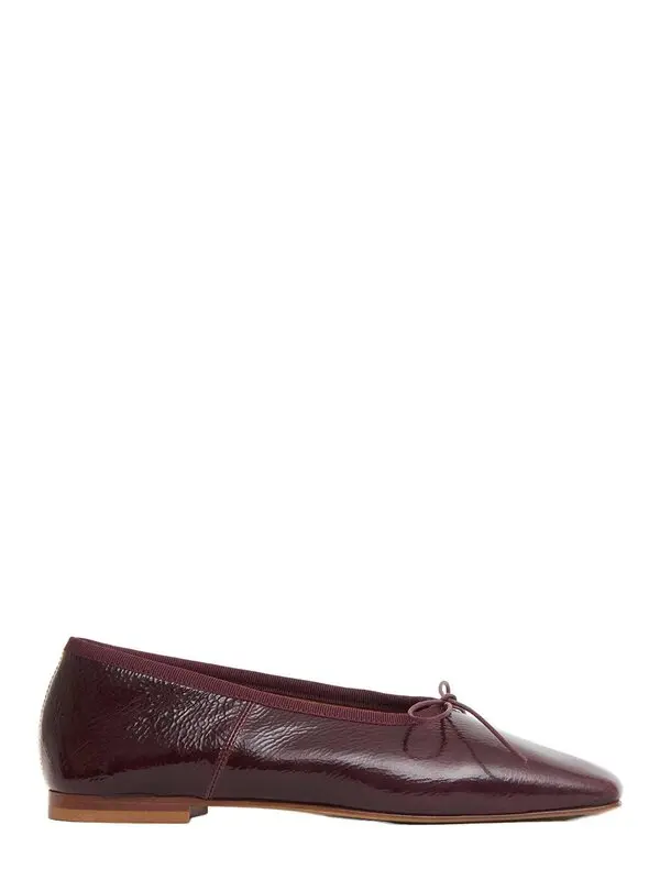 MANSUR GAVRIEL Square Toe Ballerina - Dark Oxblood