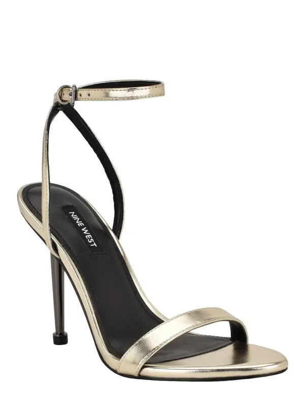 Nine West Reina Ankle Strap Sandal - Light Gold