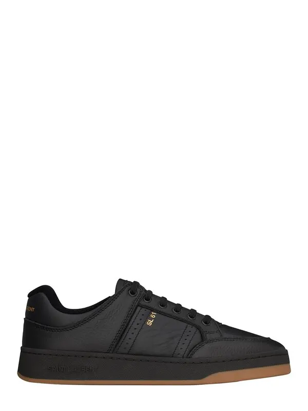 Saint Laurent Leather Sl/61 Low-top Sneakers - Black