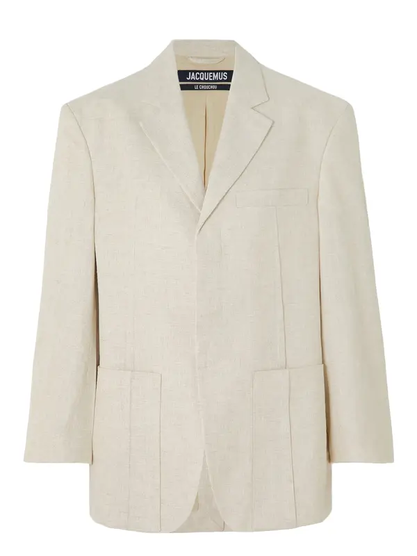 Jacquemus D'homme Twill Blazer - Neutrals