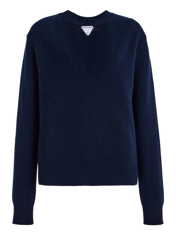 Bottega Veneta Knit Sweater - Navy