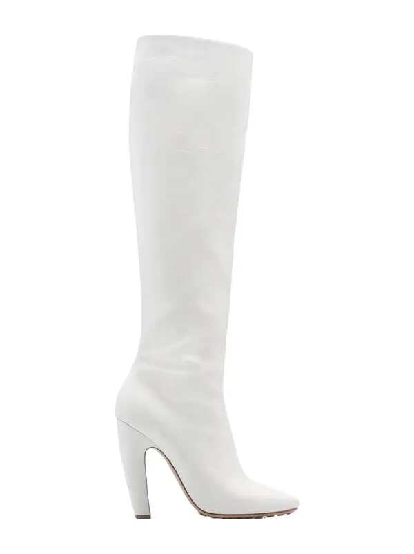 Bottega Veneta Leather Knee-high Boots - White